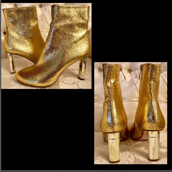 @SOULCRUSHER716 | Shoes | Goddess Gold Metallic Bootiegold Metallic ...